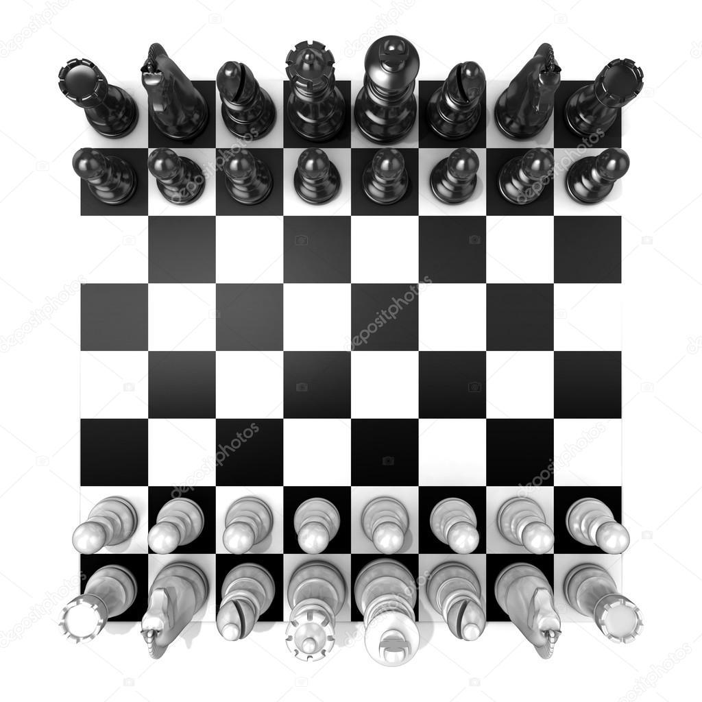 Chess Board Top View