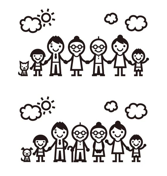 Simple symbolic family icon Vector Art Stock Images | Depositphotos