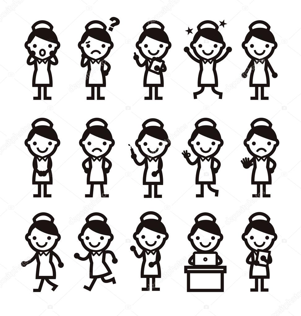Nurse Stick Figure Clip Art