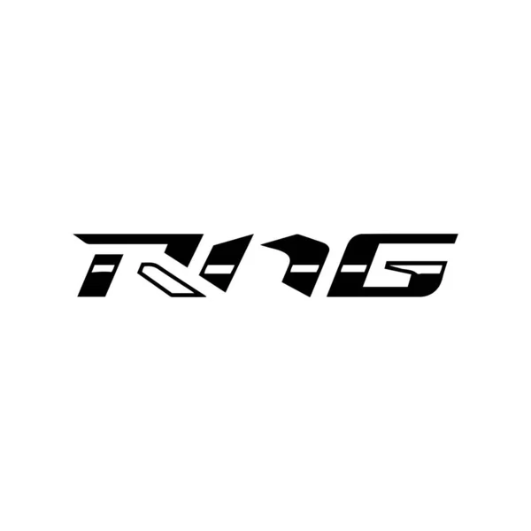 Diseño del logotipo de la letra RNG sobre fondo blanco. RNG iniciales ...