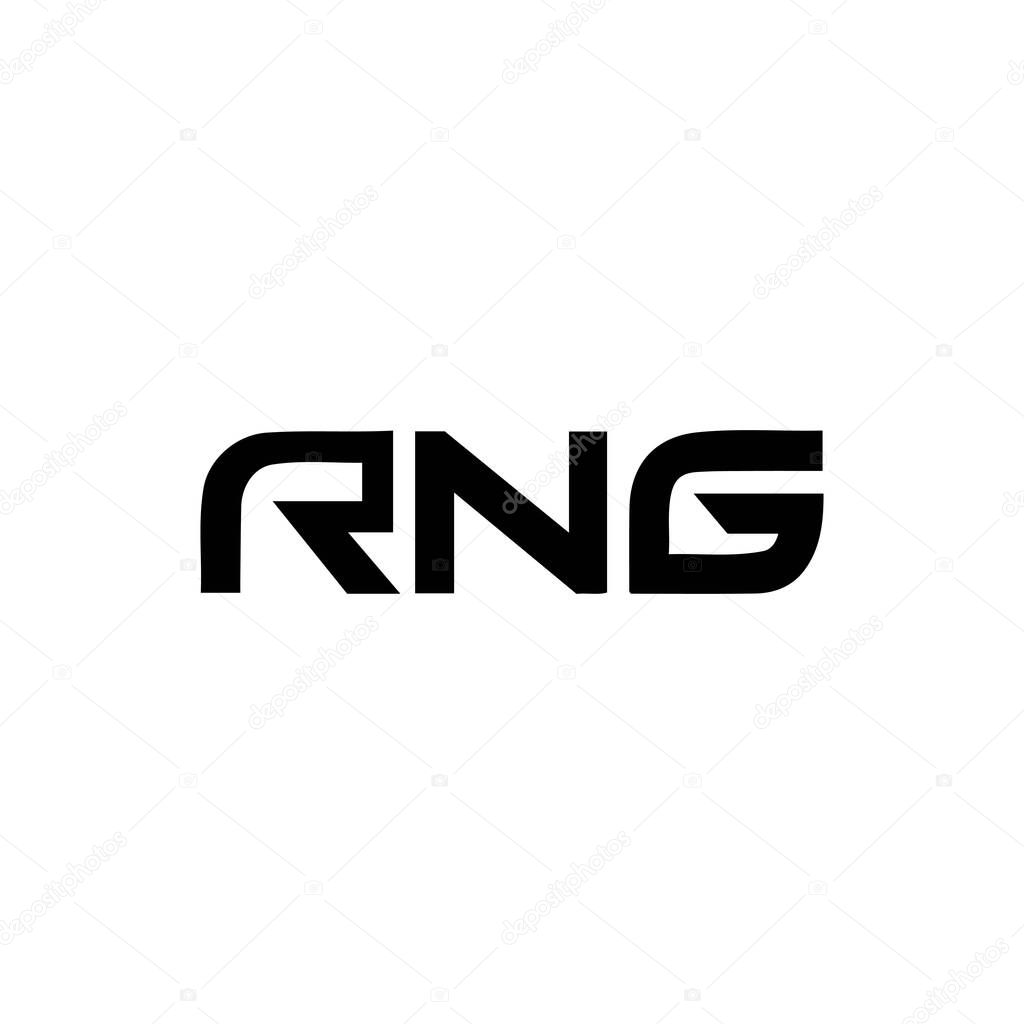 Diseño del logotipo de la letra RNG sobre fondo blanco. RNG iniciales ...
