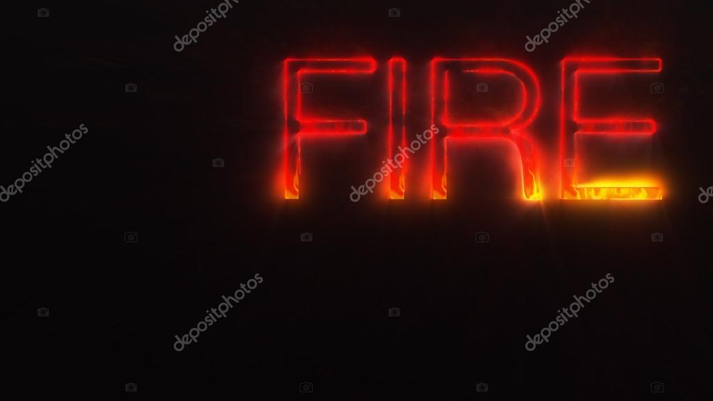 3D illustration of fire sign — Stock Photo © IdeaStudios #107517874