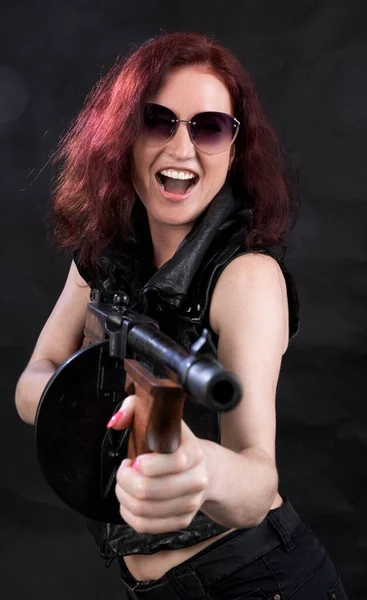 Redhead with gun Stock Photos, Royalty Free Redhead with gun Images ...