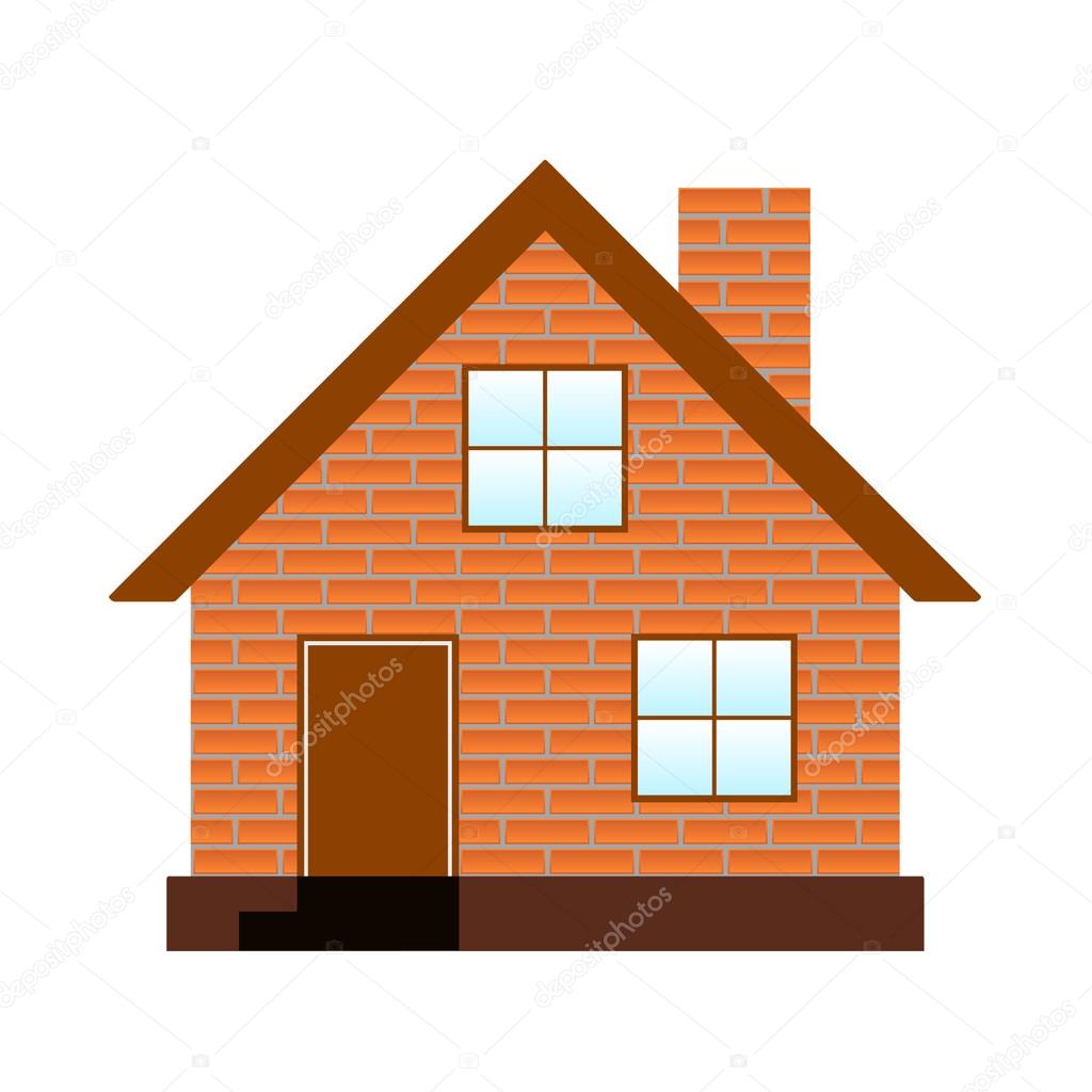 House. Vector detailed illustration. Isolated on white background ...