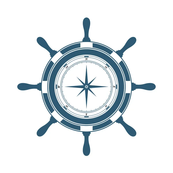 Ship Steering Wheel World Compass Stock Vector Image by ©skyace #415293810