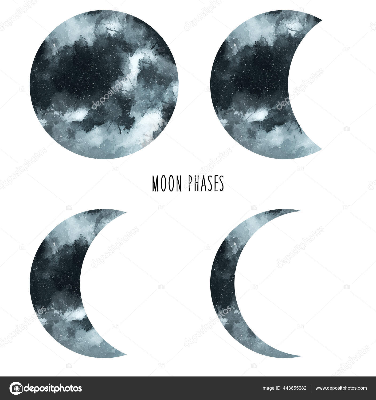 Moon Phases Drawing