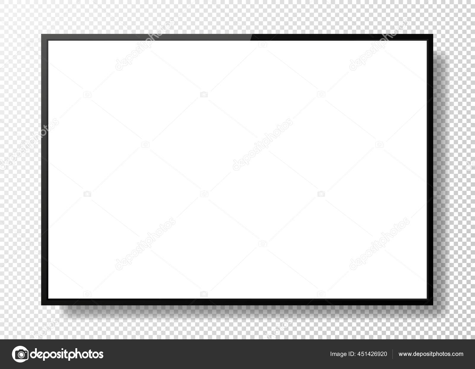 Realistic White Screen Transparent Background Modern Stylish Panel ...