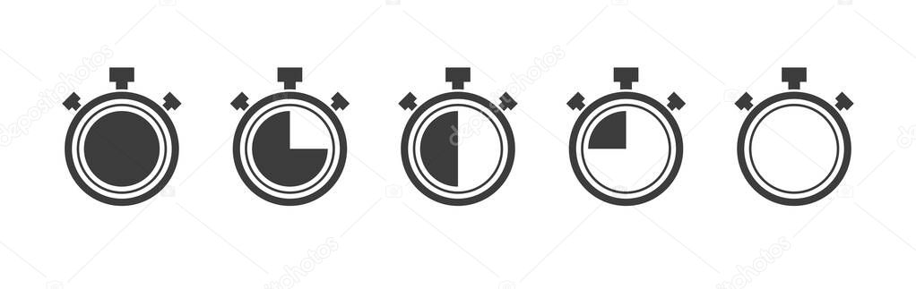 1 hour stopwatch Vector Art Stock Images | Depositphotos