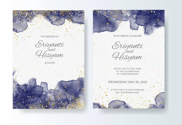 Watercolor Wedding Invitation Card Beautiful Wedding Card Watercolor ...