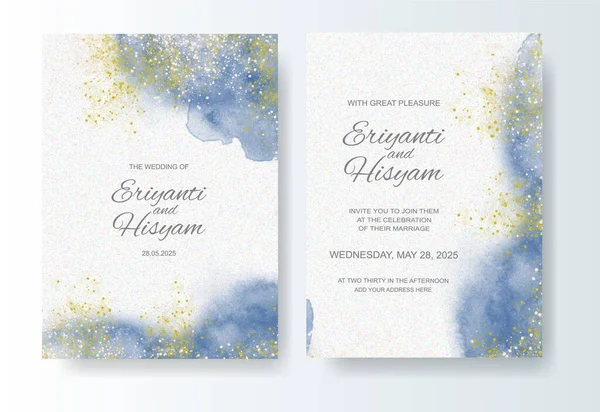 Watercolor Wedding Invitation Card Beautiful Wedding Card Watercolor ...