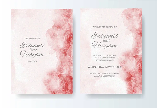 Watercolor Wedding Invitation Card Beautiful Wedding Card Watercolor ...