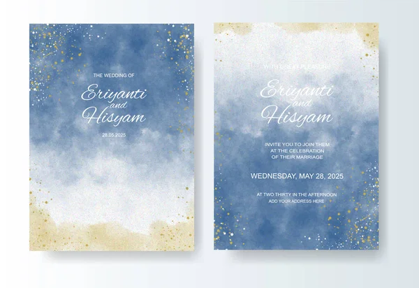 Watercolor Wedding Invitation Card Beautiful Wedding Card Watercolor ...