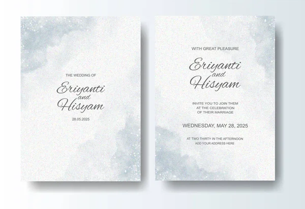 Watercolor Wedding Invitation Card Beautiful Wedding Card Watercolor ...