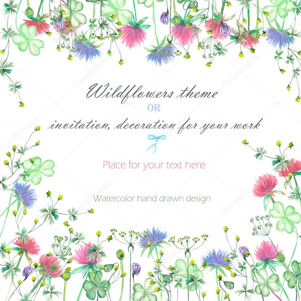 Background, invitation card, template postcard with the yellow ...