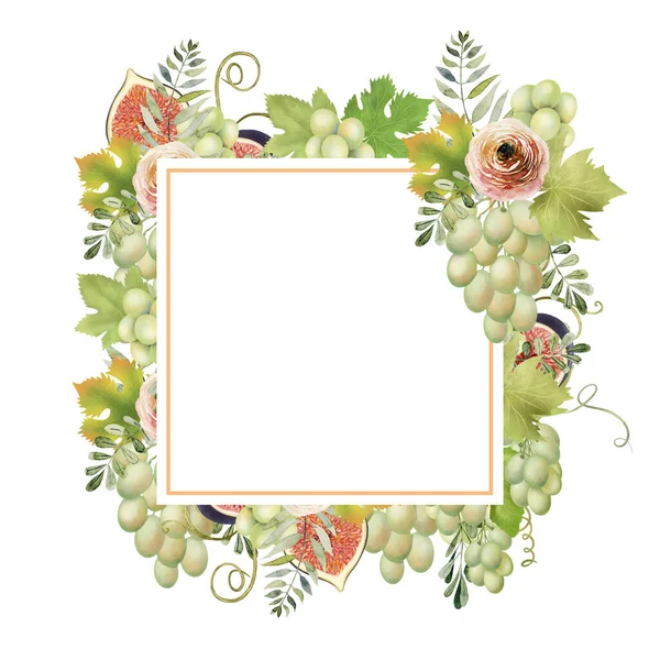 100,000 Grapes frame Vector Images | Depositphotos