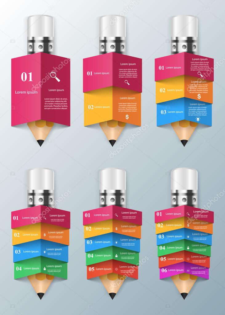 Business Infographics. Pencil icon. Stock Vector Image by ©rwgusev ...