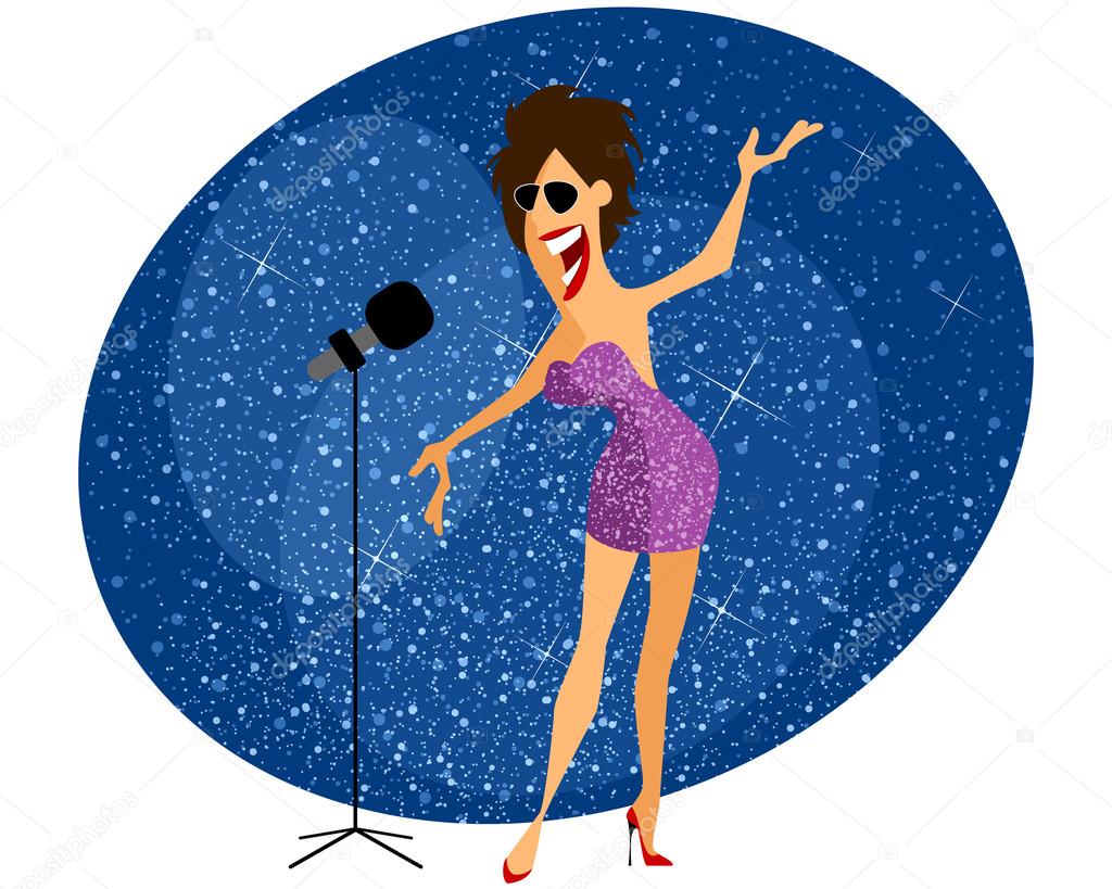 Singer gives concert Stock Vector by ©guingm55 94462870