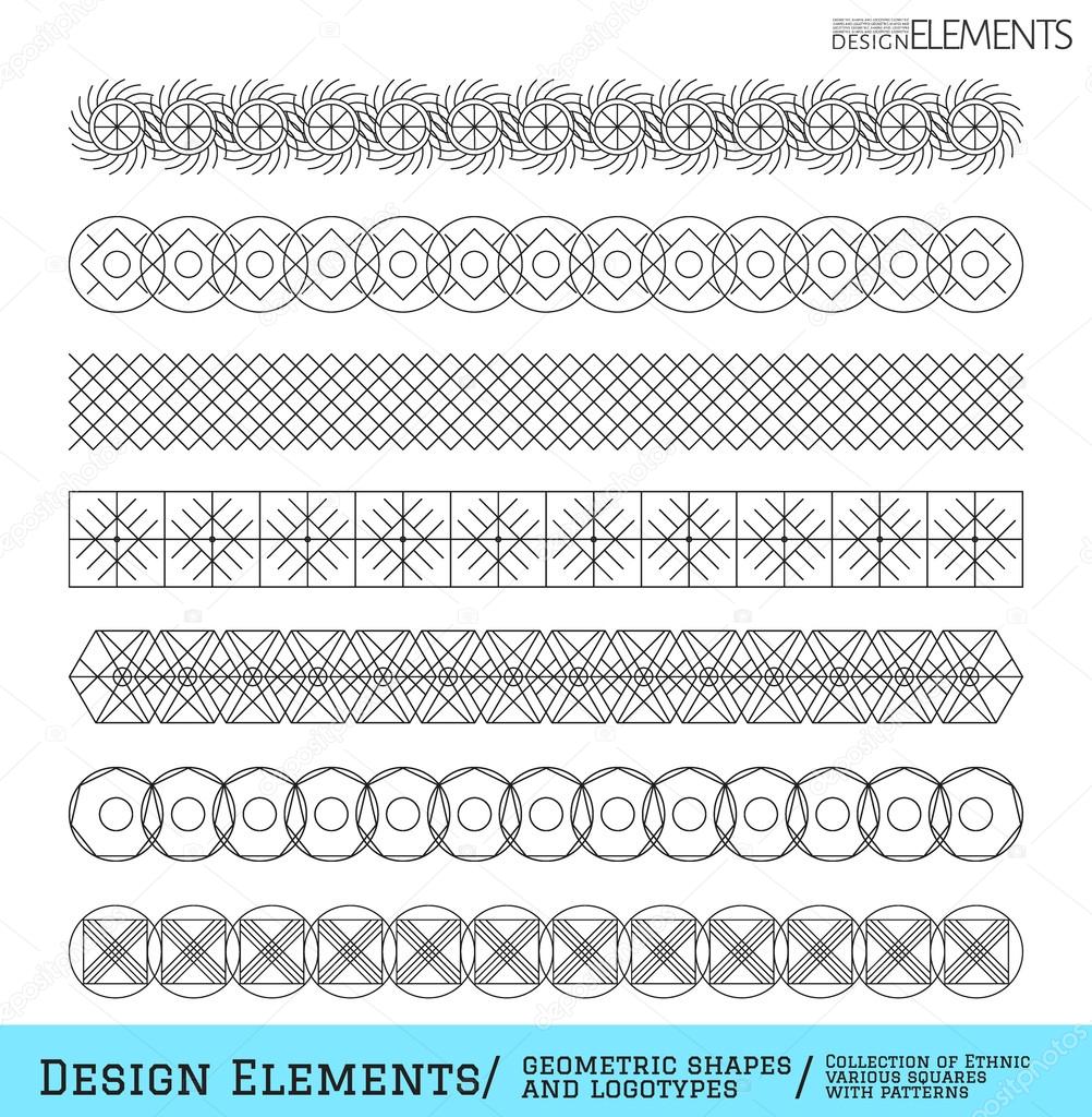 Set of geometric hipster shapes and logotypes65488851 Stock Vector ...