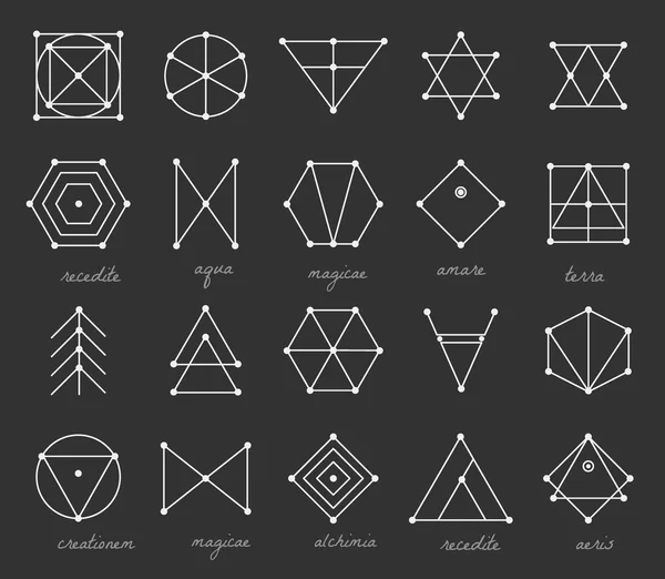 Set of geometric hipster shapes 9z72211 Stock Vector Image by ...