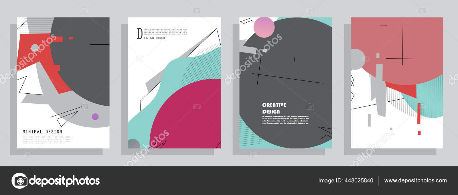 Artistic Covers Design Creative Colors Backgrounds Trendy Futuristic ...