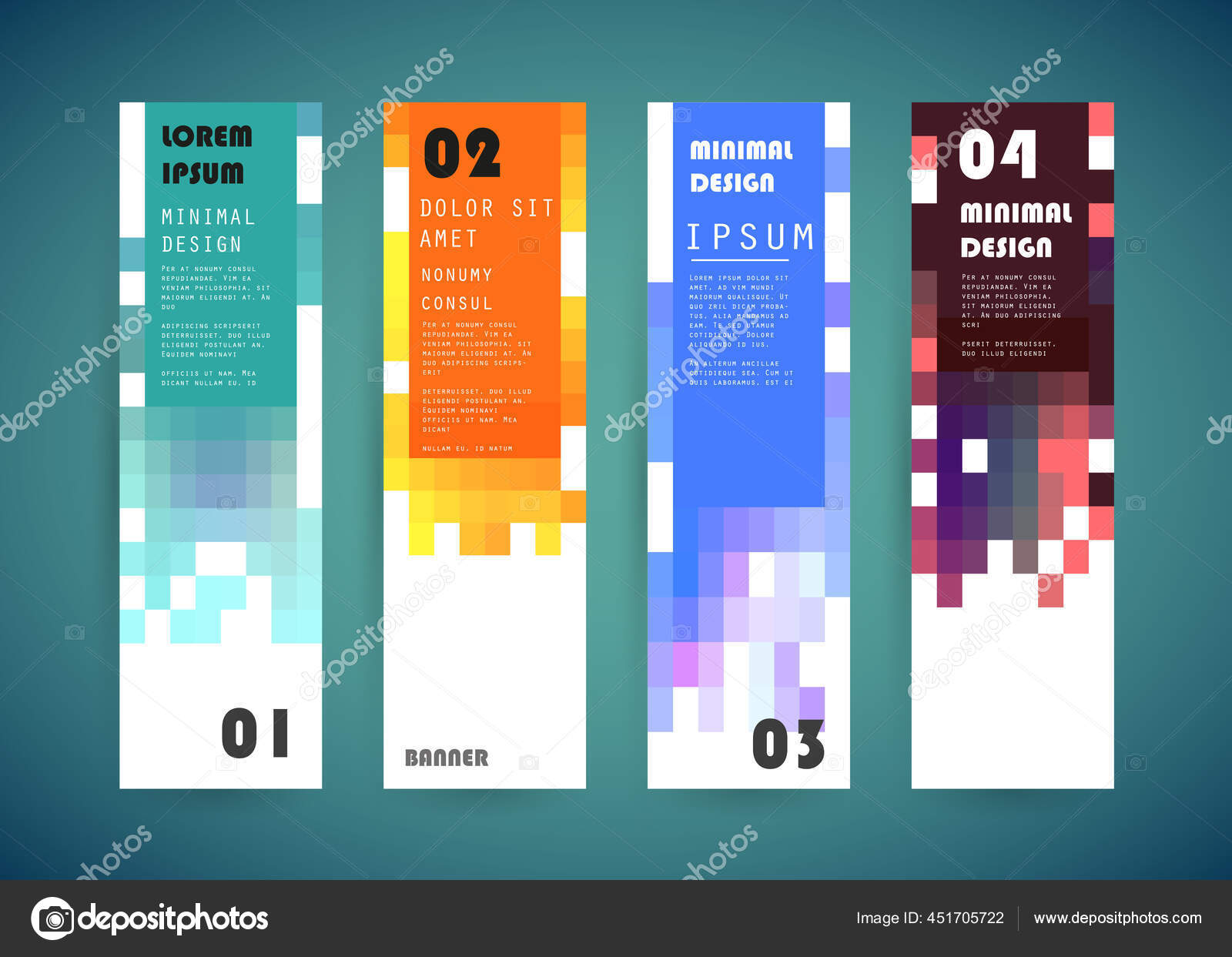 Vector Vertical Banner Template Abstract Design Stock Vector by ...