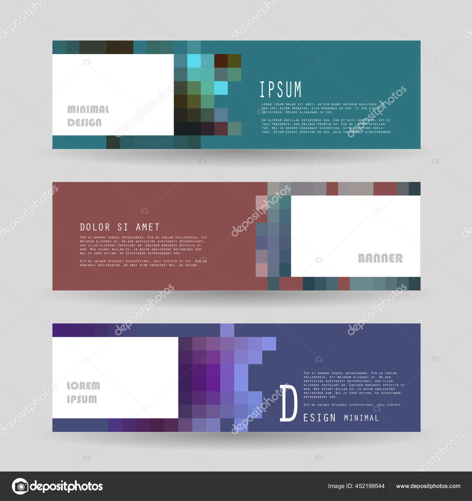 Vector Horizontal Banner Template Abstract Design Stock Vector by ... Vector Horizontal Banner Template Abstract Design Stock Vector by ...