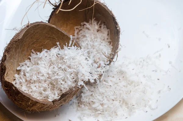 Freshly grated coconut — Stock Photo © techiya #107864694