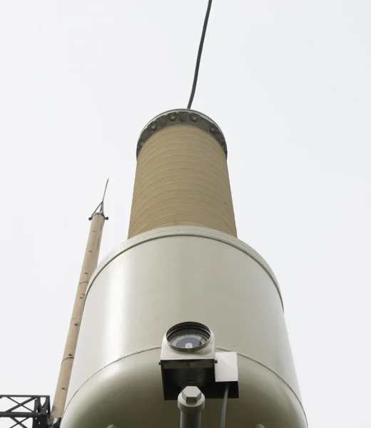 Current transformer 110 kV Electrical high voltage substation — Stock ...