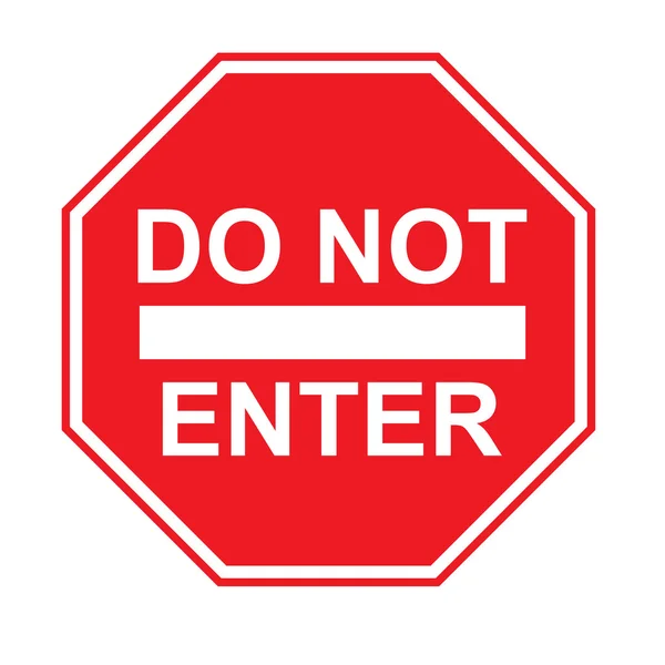 Do not enter Vector Art Stock Images | Depositphotos