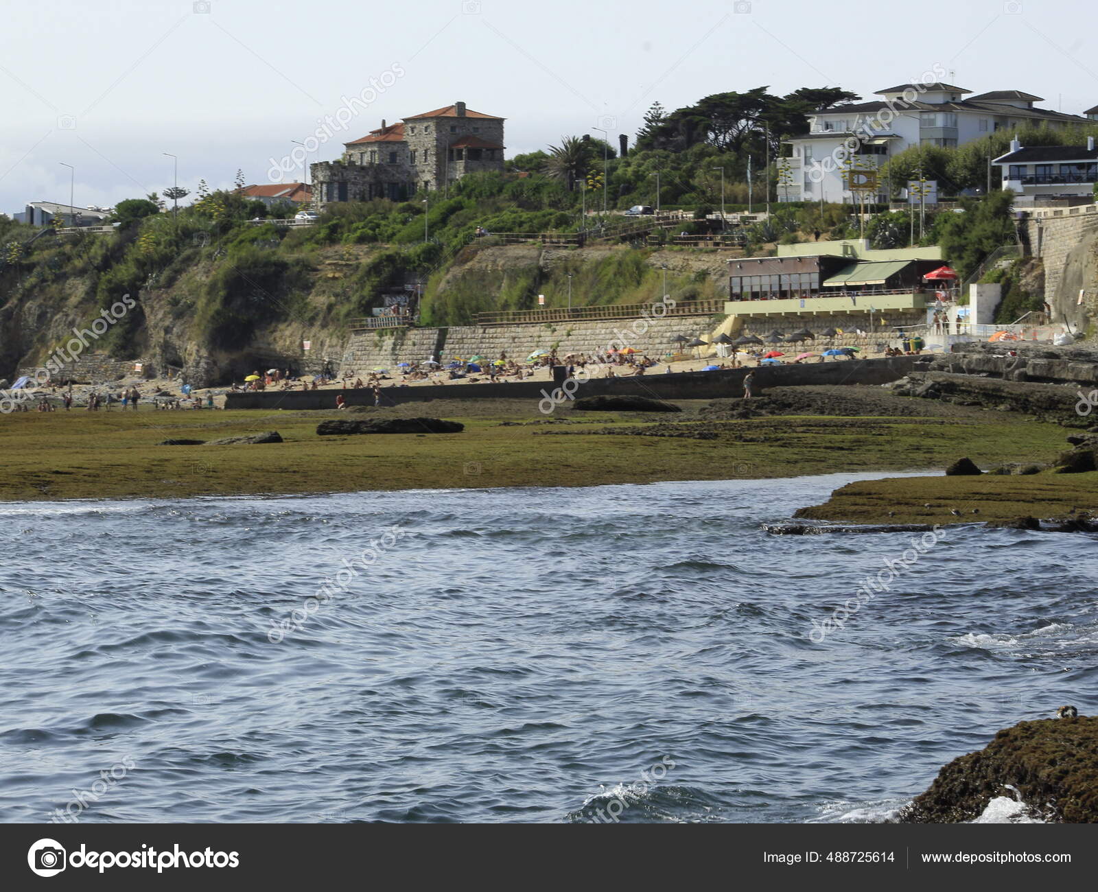 Parede Beach Cascais July 2021 Cascais Portugal Movement Bathers Parede ...