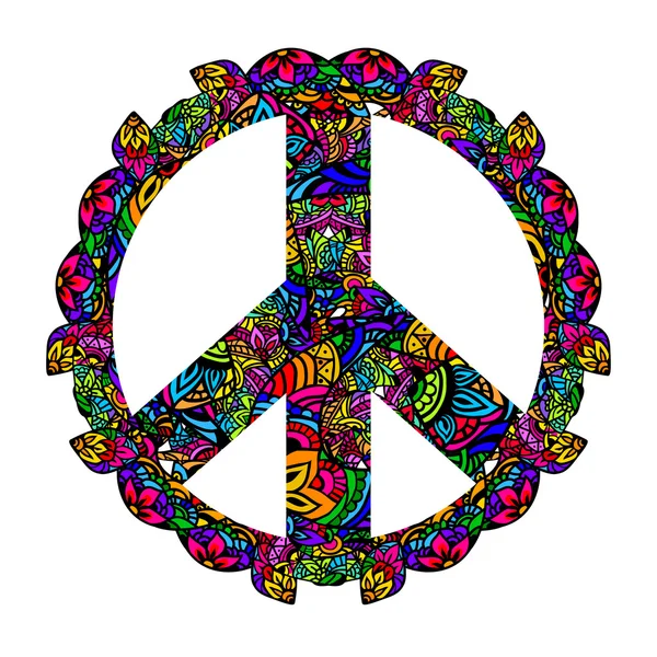 Colorful peace sign | Colorful peace symbol — Stock Vector © YulianaS ...