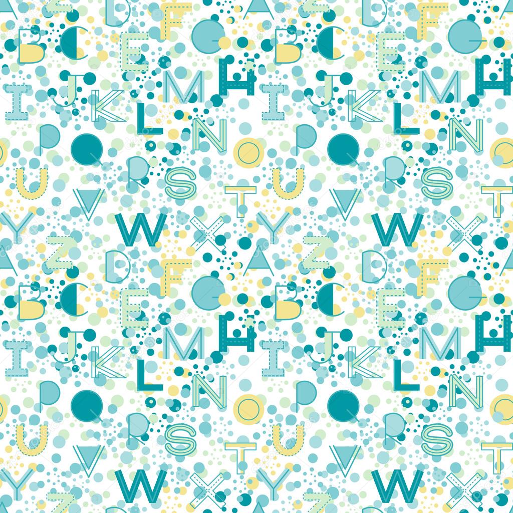 Seamless pattern alphabet background Stock Vector Image by ©elinorka ...