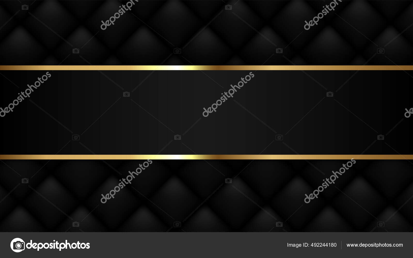 Luxury Background Black Leather Background Gold Frame Blank Vip ...
