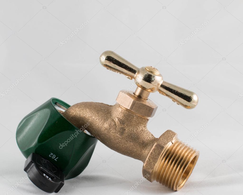 Locked Spigot on white background — Stock Photo © richlonardo #71467099