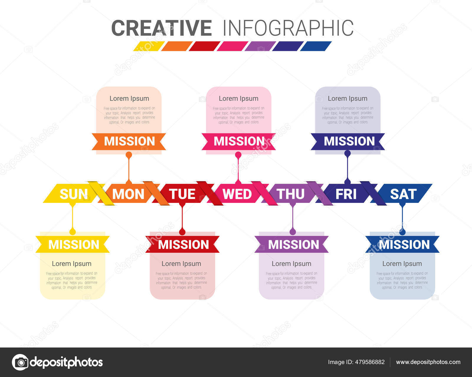 Timeline Business Day Options Timeline Infographics Design Vector ...