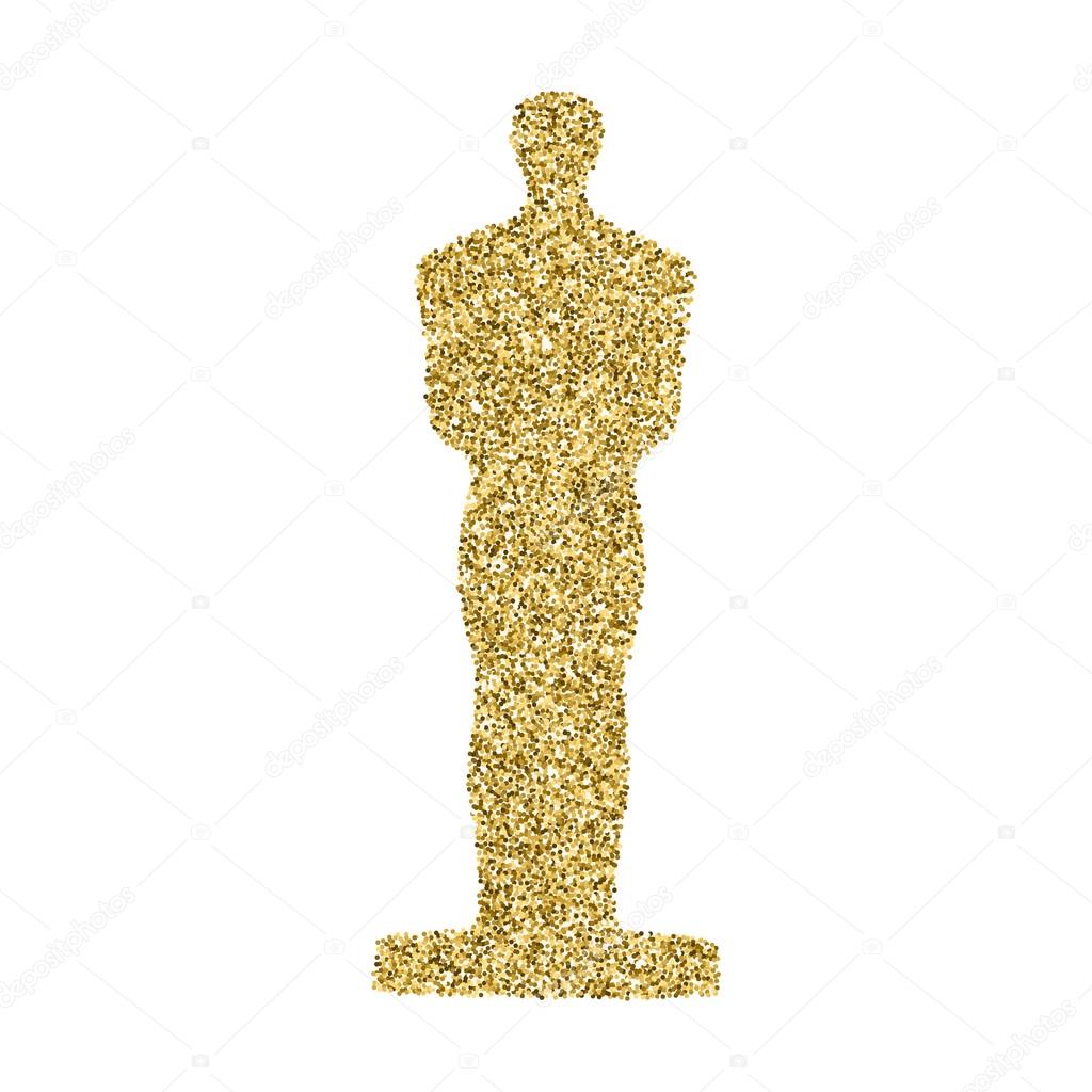 Golden statue glitter icon. Stock Vector Image by ©Sunshine_Art #100985936