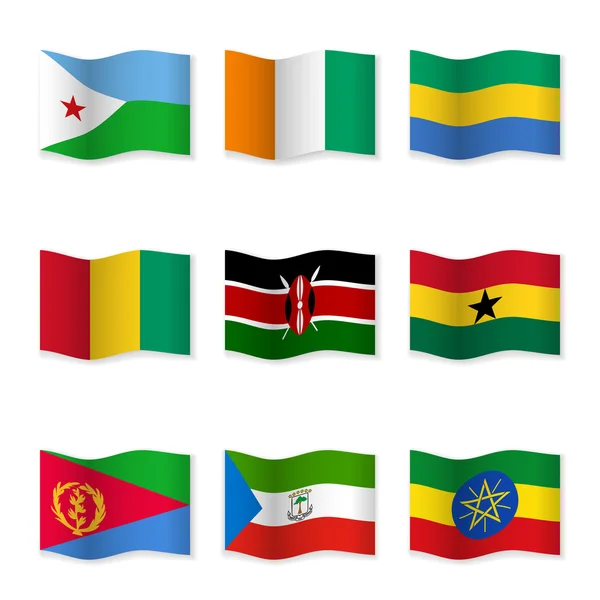 Waving flags of different countries 8 Stock Vector Image by ©Sunshine ...