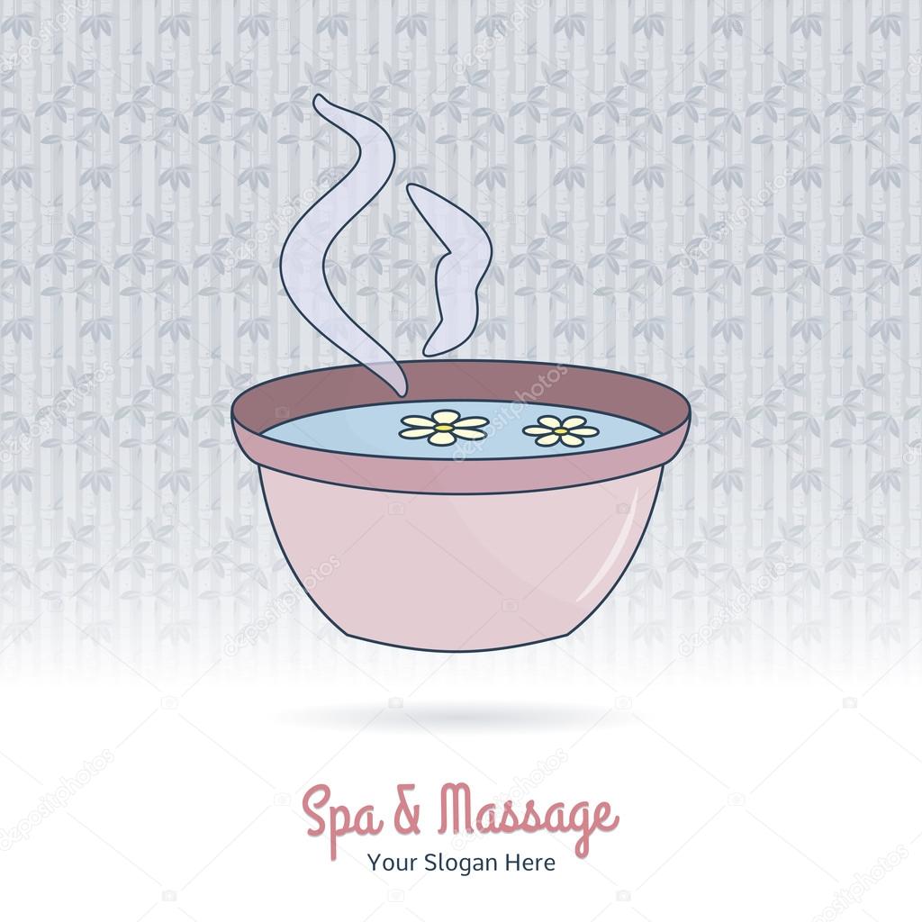 Hand drawn foot bath with flowers Stock Vector Image by ©Sunshine_Art ...