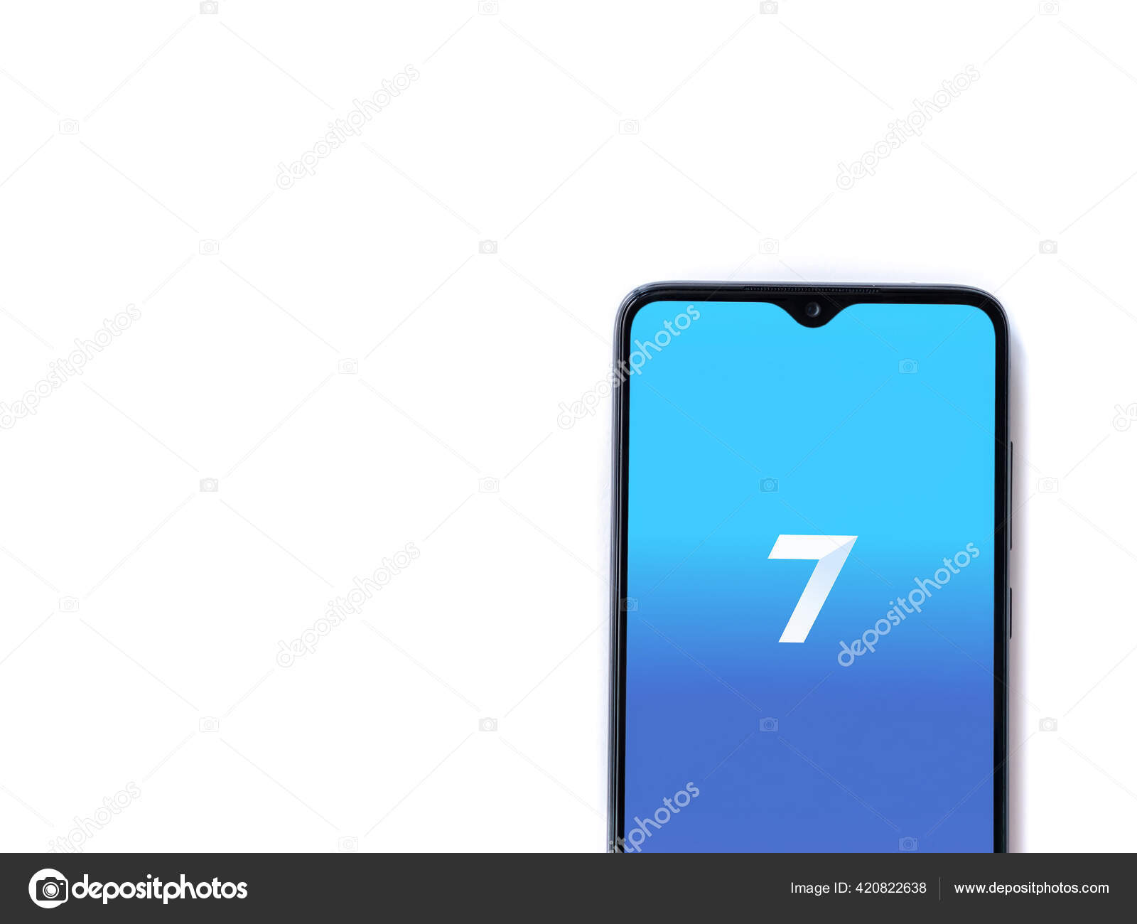 Lod Israel July 2020 Seven App Launch Screen Logo Display — Stock ...