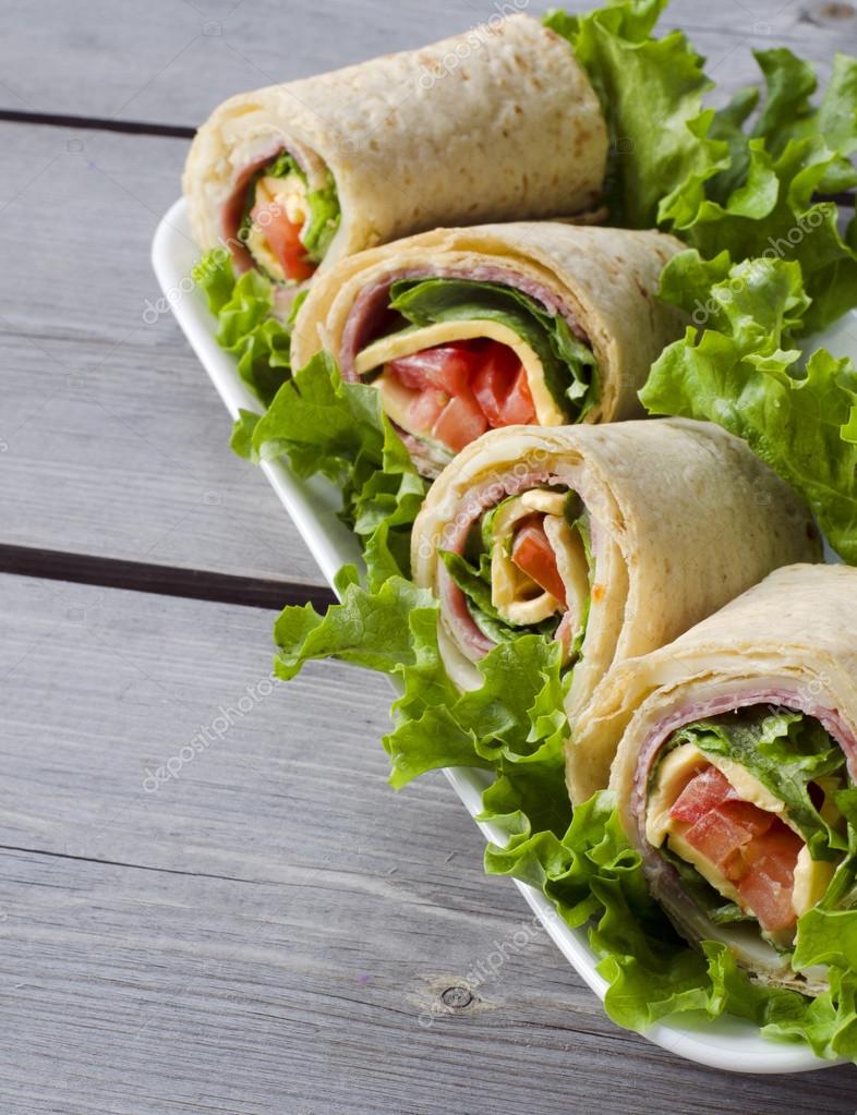 Wrap sandwich — Stock Photo © ennar #69789141