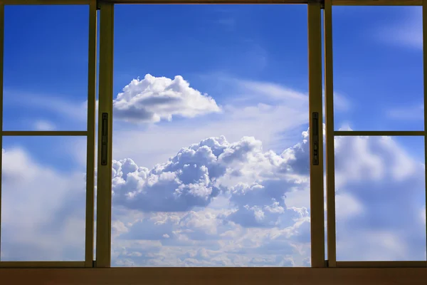 Sky seen through an wooden window Stock Photo by ©3DDock 8376810