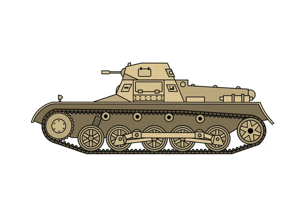 Military Tank Drawing Side View