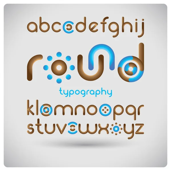 Letras redondeadas imágenes de stock de arte vectorial | Depositphotos