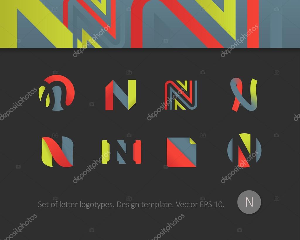 Stylized letter icons Stock Vector Image by ©Gleb_Guralnyk #69604263