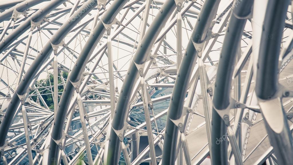Helix Bridge at Singapore like a DNA — Stock Photo © Petunyia #76059921