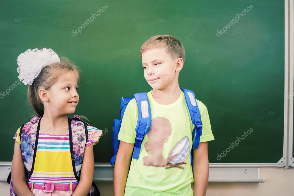 Welcome back to school with love from little kids Stock Photo by ...