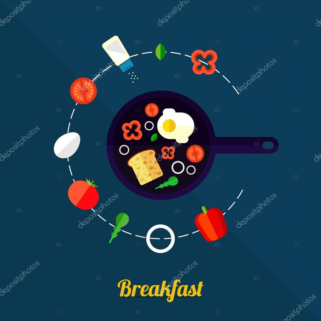 Vector illustration of cooking eggs Stock Vector Image by ...