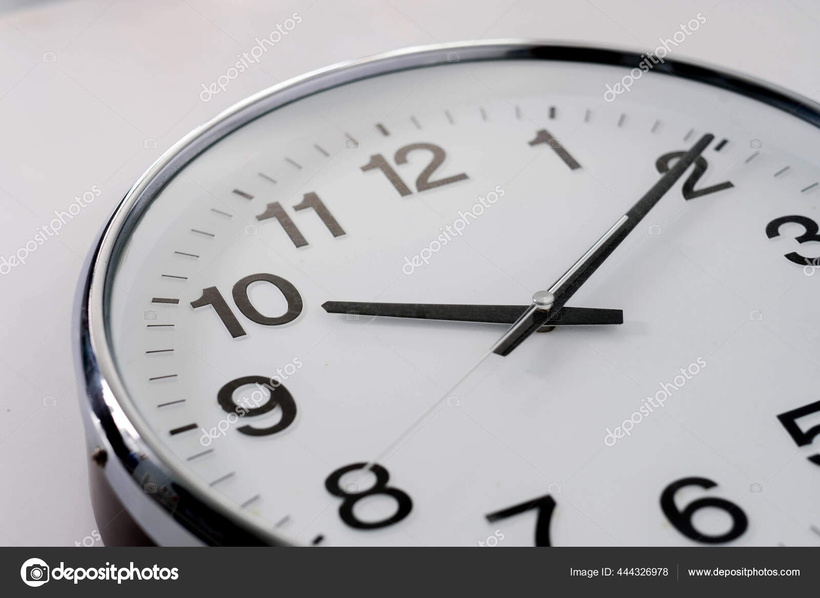 Basic Clock White Background Stock Photo by ©ChanuJeenkaewpiam 444326978