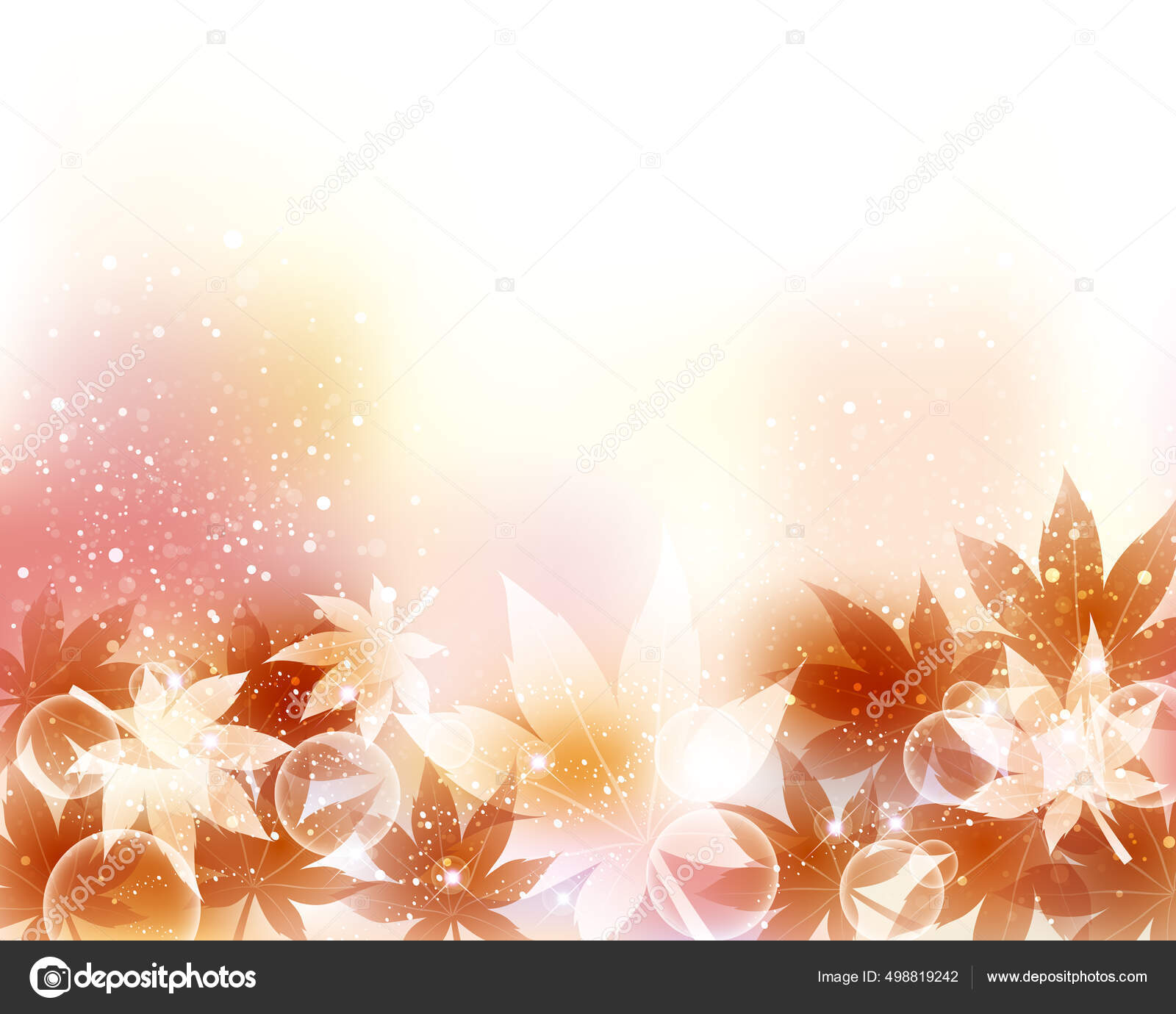 Gradient Background Maple Leaves Stock Vector by ©MisaoN 498819242