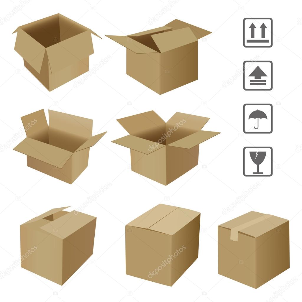 Corrugated box Stock Vector Image by ©MisaoN #69703309